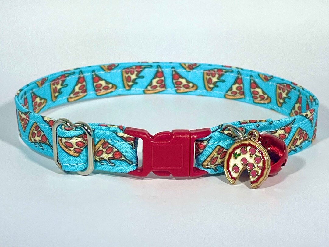 Cat Collar- "pizza Party" Adjustable Breakaway Safety Quick-release ...