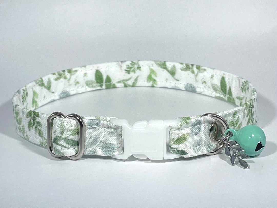 Cat Collar- "ivy & Fern" Adjustable Breakaway Safety Quick-release ...