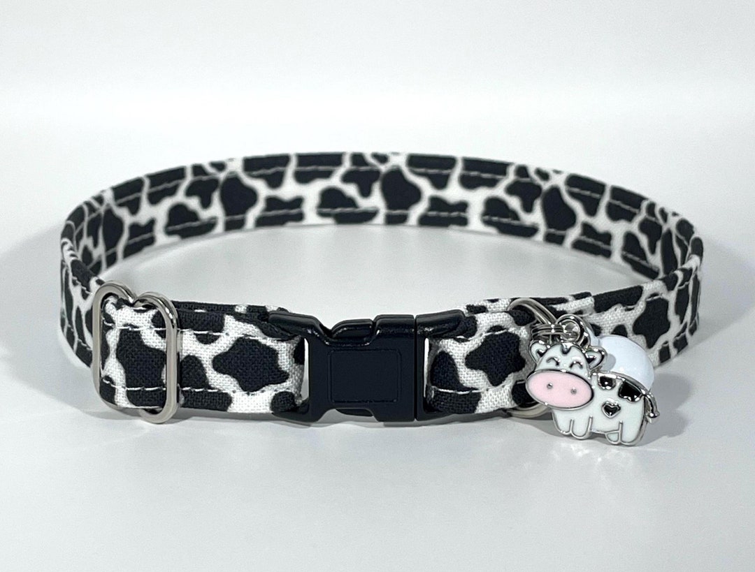 Cat Collar- "cow Print" Adjustable Breakaway Safety Quick-release ...