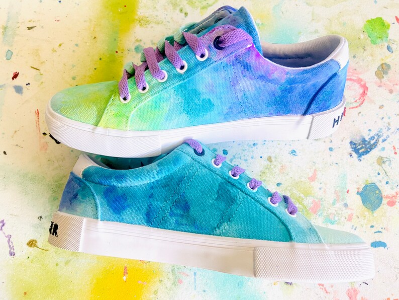 Custom Hand Painted Shoes, Watercolor - Etsy