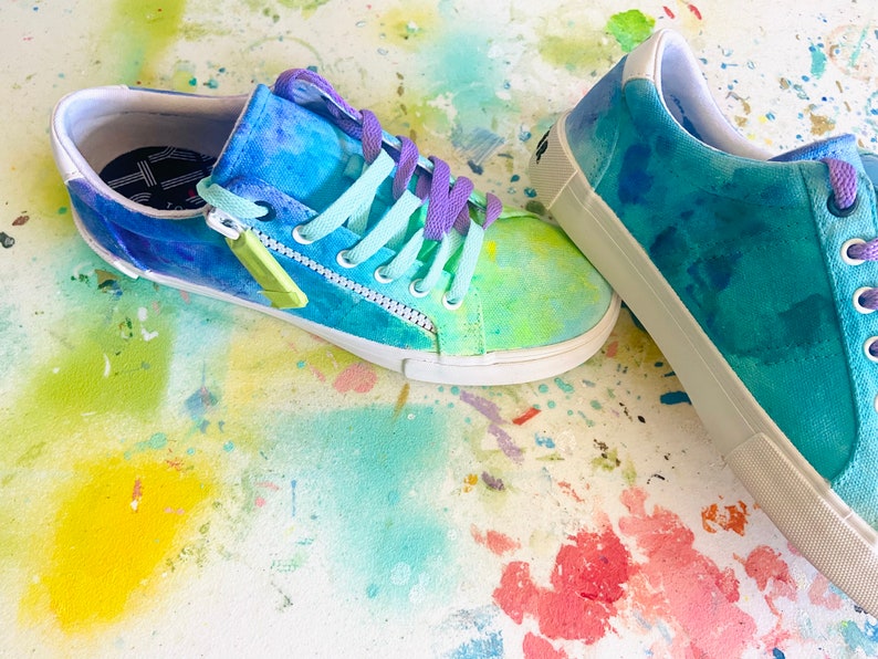Custom Hand Painted Shoes, Watercolor - Etsy