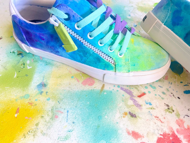 Custom Hand Painted Shoes, Watercolor - Etsy