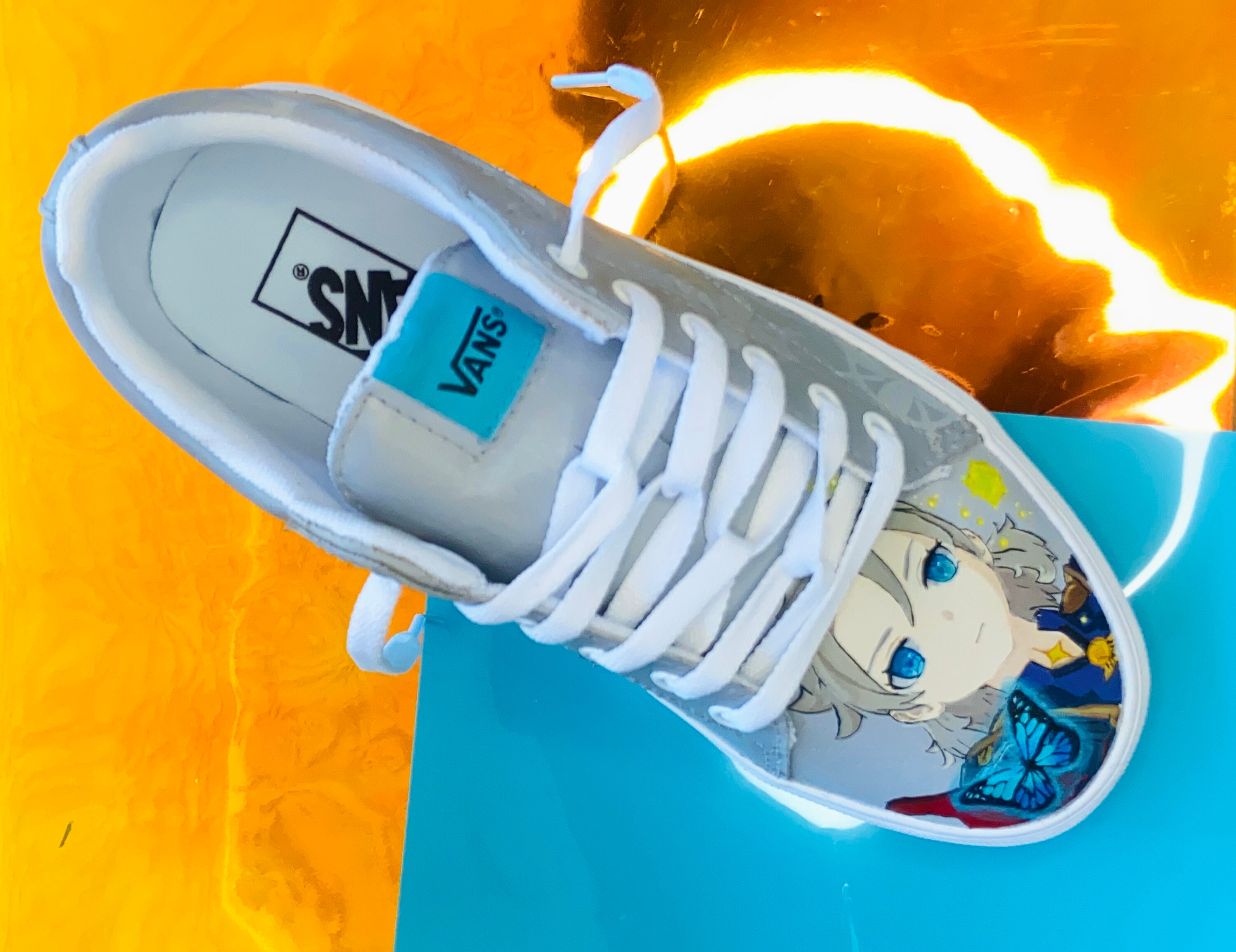 Custom Hand Painted Shoes Anime Style With Your Personalized Audio or ...