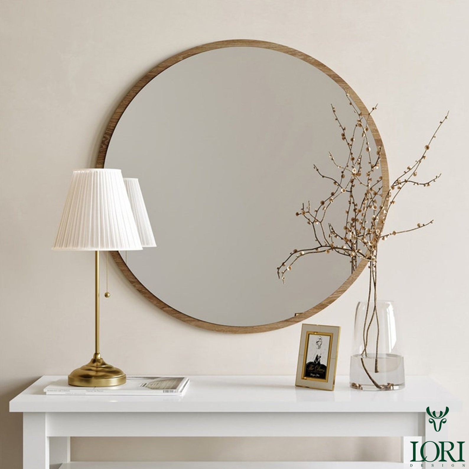 Bathroom Mirror, Round Mirror, Bathroom Mirror, Vanity Mirror, Modern ...