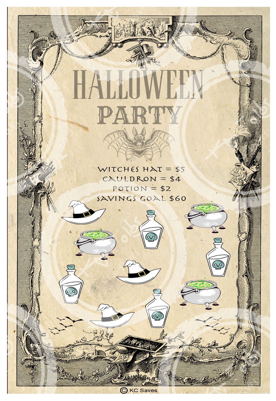 Halloween Themed Savings Challenge Bundle - 3 Savings Challenges for 1 ...