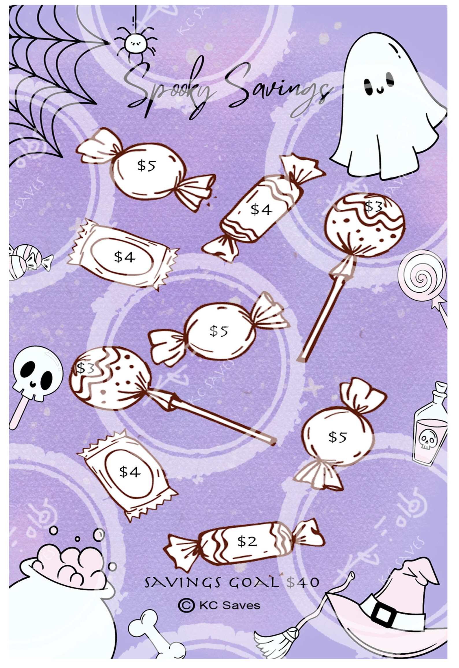 Halloween Themed Savings Challenge Bundle - 3 Savings Challenges for 1 ...