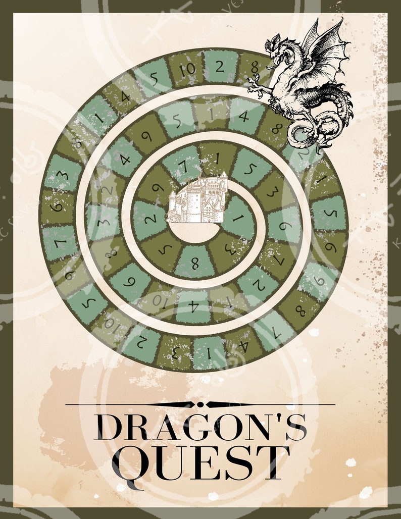 Dragon's Quest: the Fantasy Savings Challenge Game Printable in Three ...