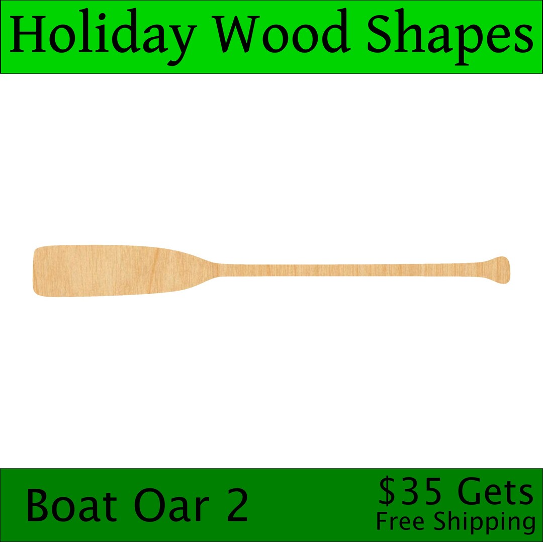 Laser Cut Boat Oar Design 2 Wood Blank, Crafting Supplies, Wooden ...