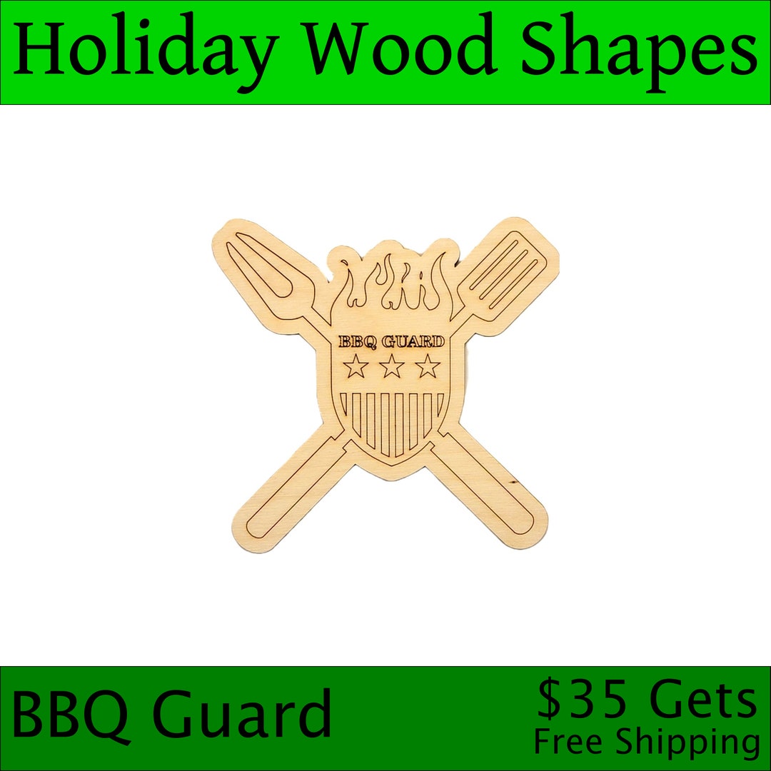 Laser Cut BBQ Guard Wood Blank, Crafting Supplies, Wooden Cutouts, DIY ...