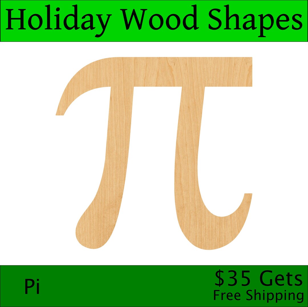 Laser Cut Pi Wood Blank, Crafting Supplies, Wooden Cutout, DIY Project ...