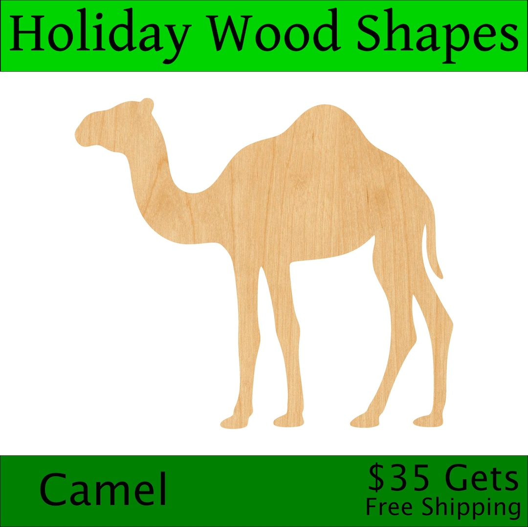 Laser Cut Camel Wood Blank, Crafting Supplies, Wooden Cutout, DIY ...