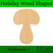 Laser Cut Mushroom Design 2 Wood Blank, Crafting Supplies, Wooden ...