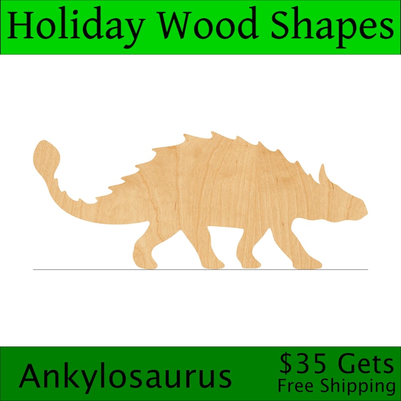 Laser Cut Ankylosaurus Wood Blank, Crafting Supplies, Wooden Cutout ...