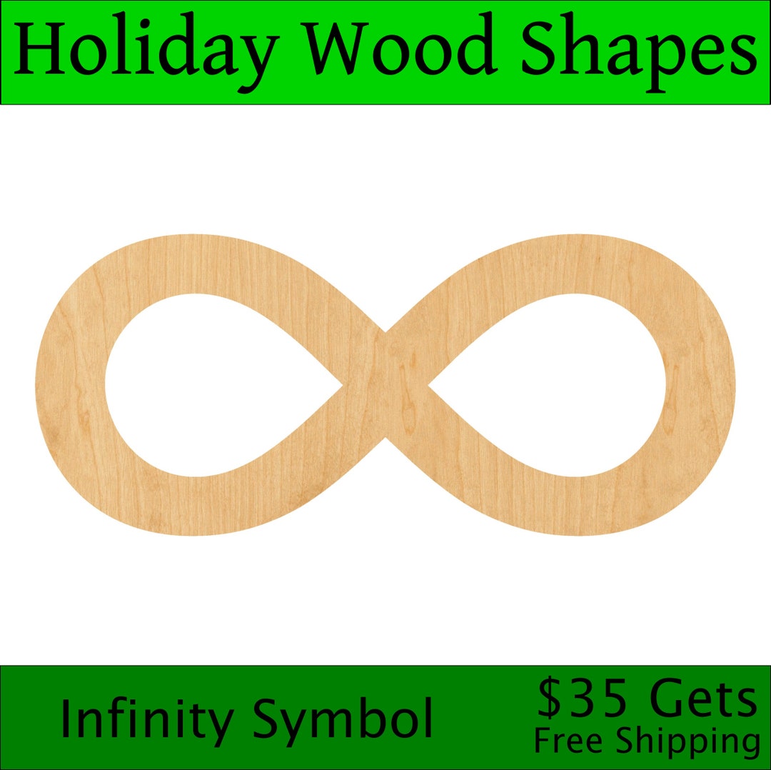 Laser Cut Infinity Symbol Wood Blank, Crafting Supplies, Wooden Cutout ...