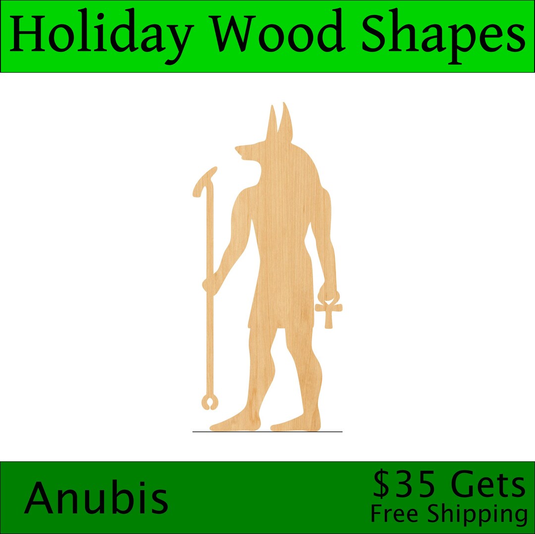 Laser Cut Anubis Wood Blank, Crafting Supplies, Wooden Cutout, DIY ...