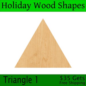 Laser Cut Triangle 1 Wood Blank, Crafting Supplies, Wooden Cutout, DIY ...