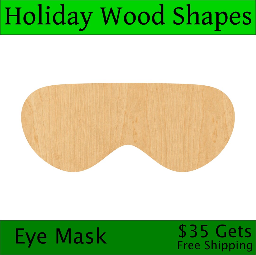 Laser Cut Eye Mask Wood Blank, Crafting Supplies, Wooden Cutout, DIY ...