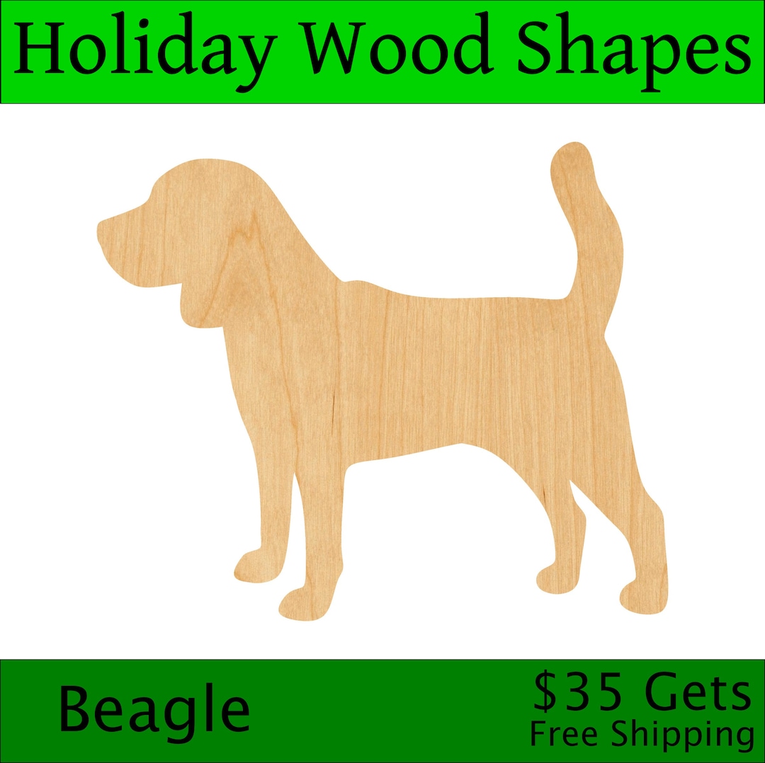 Laser Cut Beagle Wood Blank, Crafting Supplies, Wooden Cutout, DIY ...