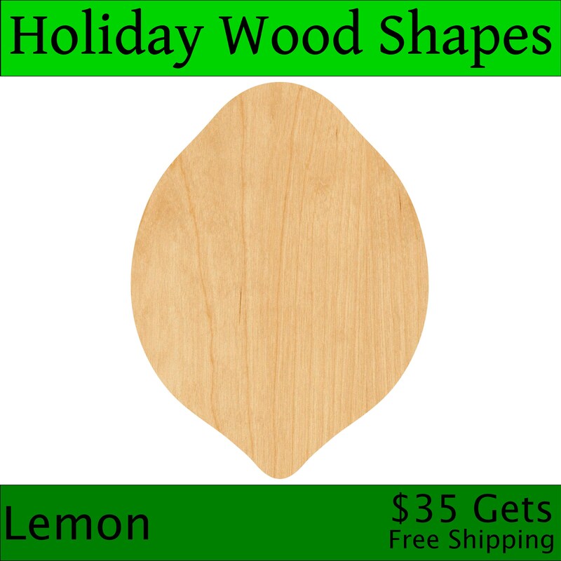 Lemon Wood Cutout - Etsy