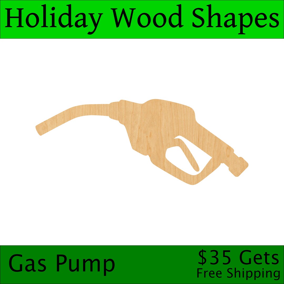 Laser Cut Gas Pump Wood Blank, Crafting Supplies, Wooden Cutout, DIY ...
