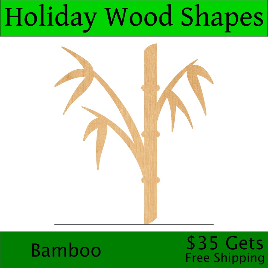 Laser Cut Bamboo Wood Blank, Crafting Supplies, Wooden Cutout, DIY ...