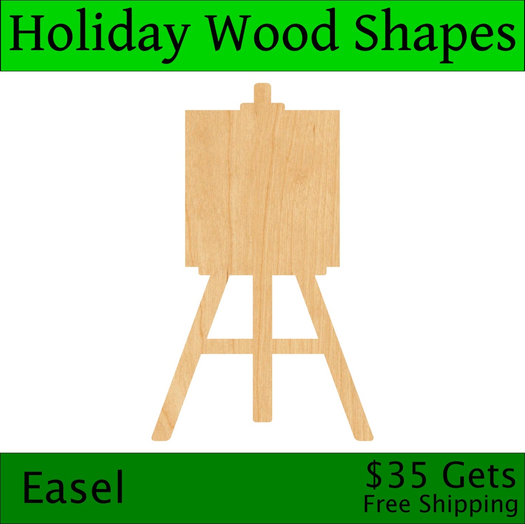 Laser Cut Easel Wood Blank, Crafting Supplies, Wooden Cutout, DIY ...