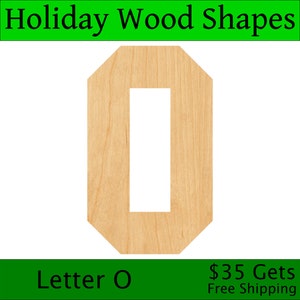 Laser Cut Letter O Wood Blank, Crafting Supplies, Wooden Cutout, DIY ...