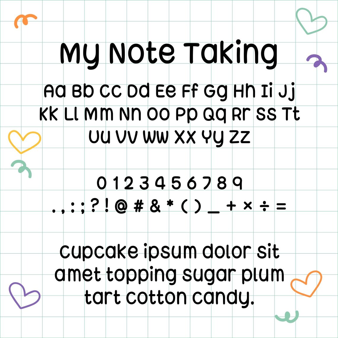 Mynotetaking | Simple Font | Handwriting | Goodnotes | Note Taking ...