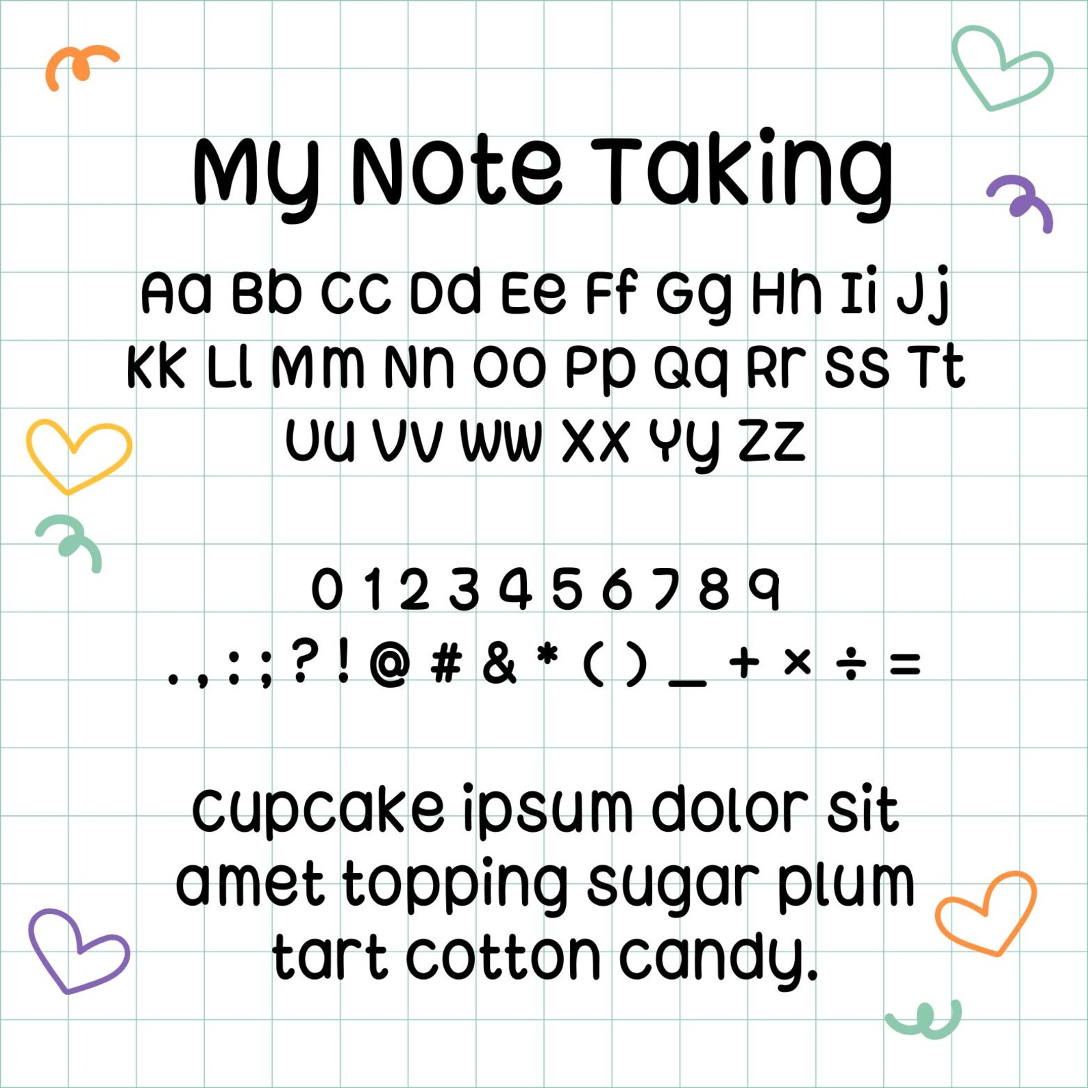 Mynotetaking | Simple Font | Handwriting | Goodnotes | Note Taking ...