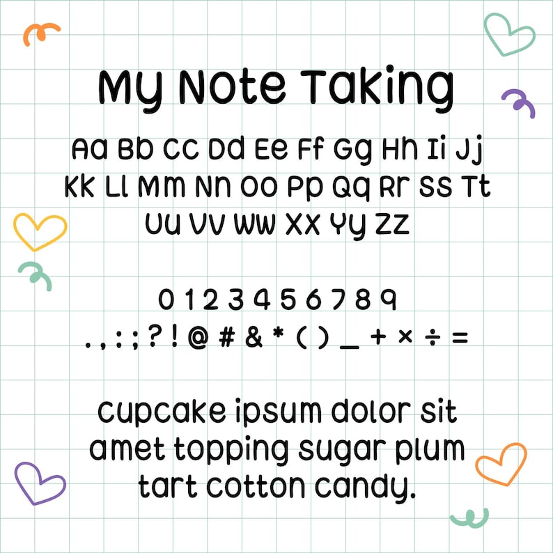 Mynotetaking | Simple Font | Handwriting | Goodnotes | Note Taking ...