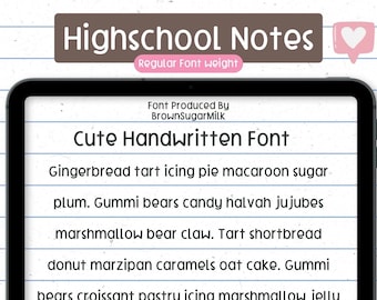 Mynotetaking | Simple Font | Handwriting | Goodnotes | Note Taking ...