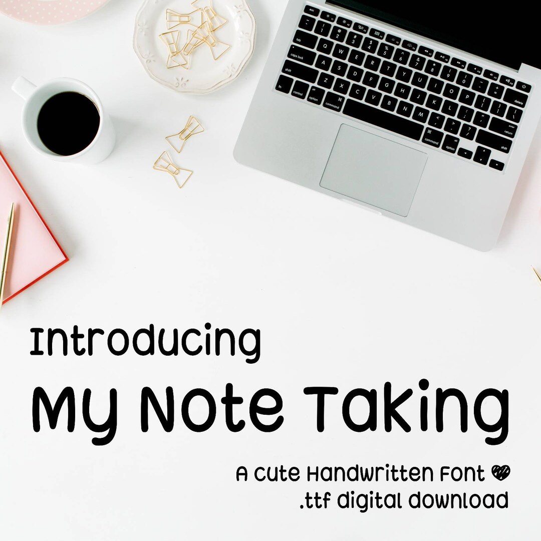 Mynotetaking Simple Font Handwriting Goodnotes Note - Etsy