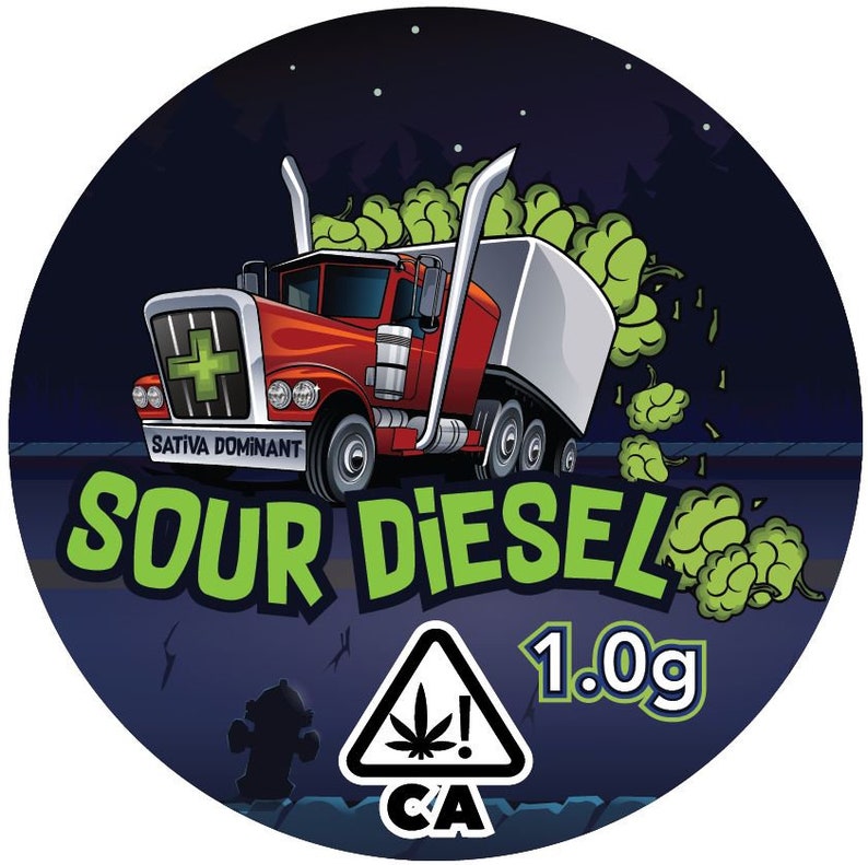 Strain Label Stickers for 5ml Concentrate Jars 1 Inch - Etsy