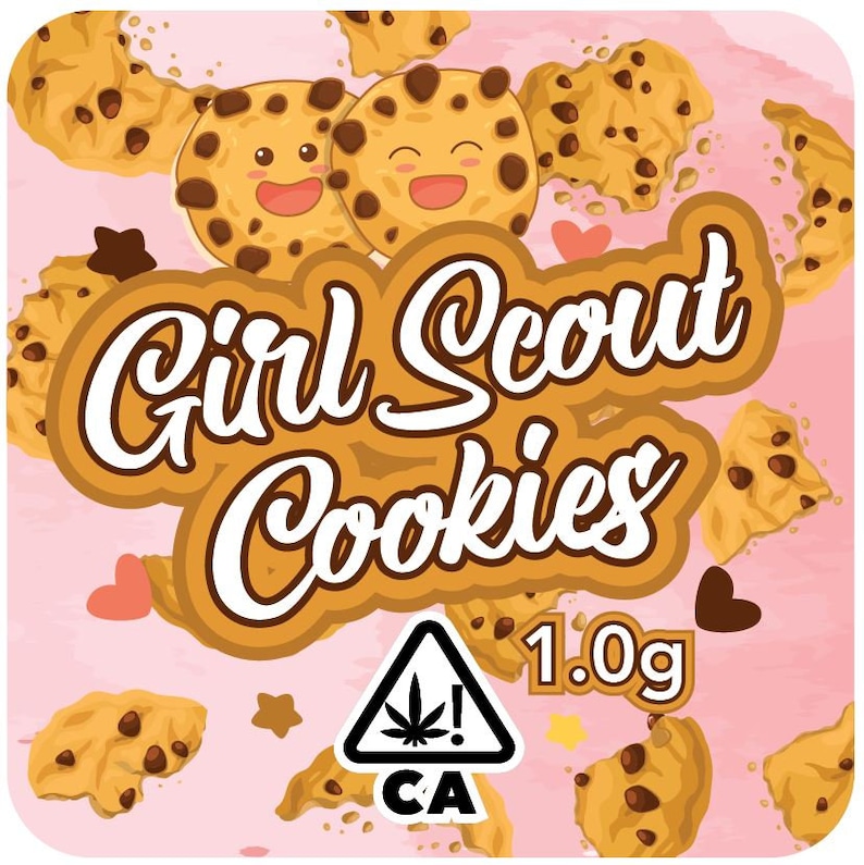 Strain Label Stickers for 9ml SQUARE Concentrate Jars - Etsy