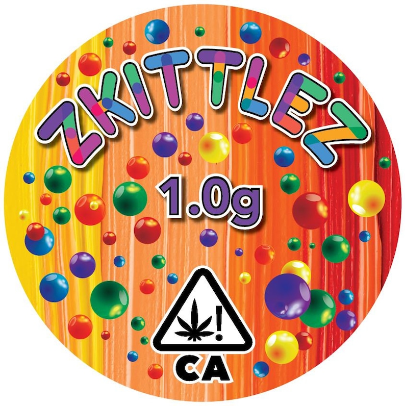 Strain Label Stickers for 5ml Concentrate Jars 1 Inch - Etsy