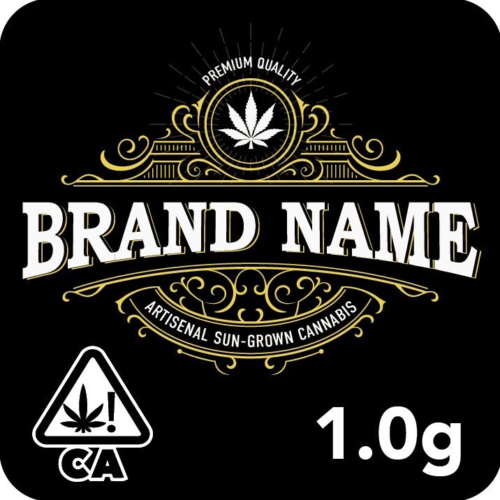 Strain Label Stickers for 9ml SQUARE Concentrate Jars - Etsy