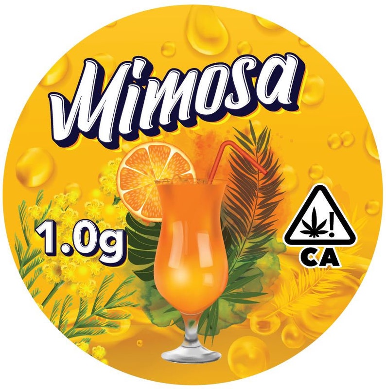 Strain Label Stickers for 5ml Concentrate Jars 1 Inch Diameter Labels ...