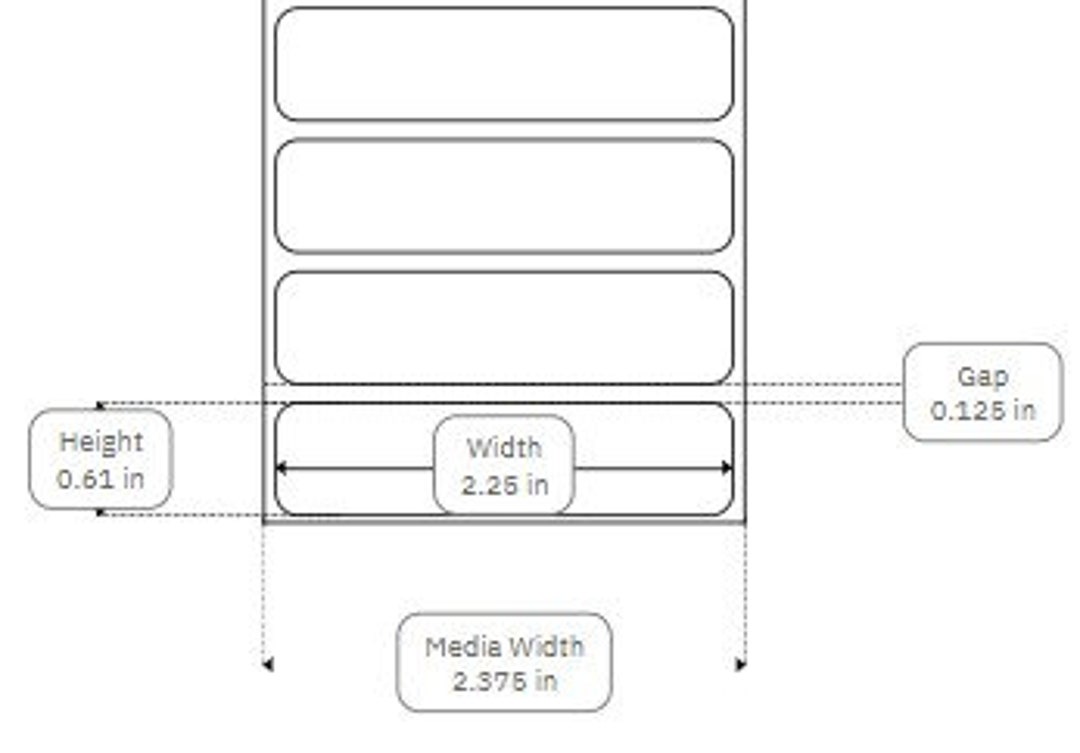 Custom Rectangular Label Stickers for Jars, Bags, Boxes and More 100 ...