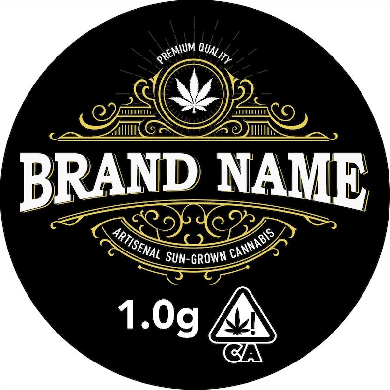 Strain Label Stickers for 5ml Concentrate Jars 1 Inch - Etsy
