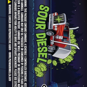 Strain Label Stickers for Plastic Pop Top Preroll Vials - 2.5" X 3.5 ...