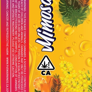 Strain Label Stickers for Glass Preroll Vials Only - 2.25" X 3.5" - Etsy