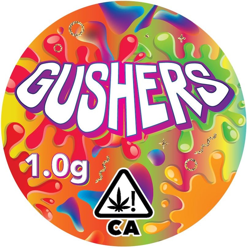 Strain Label Stickers for 5ml Concentrate Jars 1 Inch Diameter Labels ...