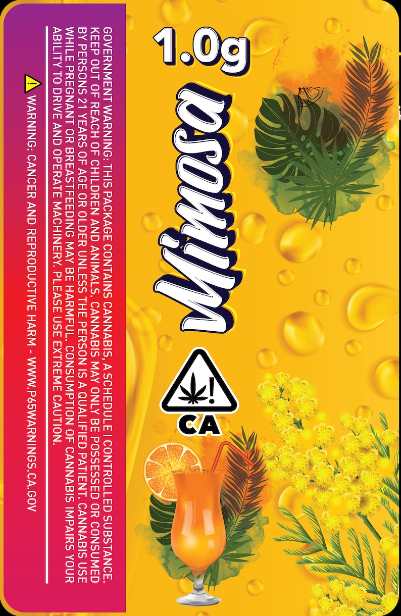 Strain Label Stickers for Plastic Pop Top Preroll Vials - 2.5" X 3.5 ...