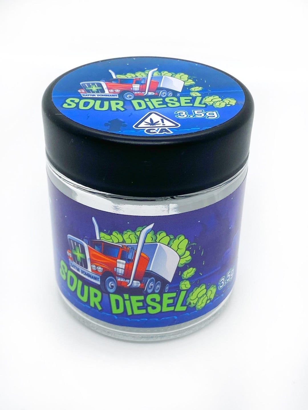 3oz Glass Eighth Jars With Child Resistant Caps and Custom Labels - Etsy