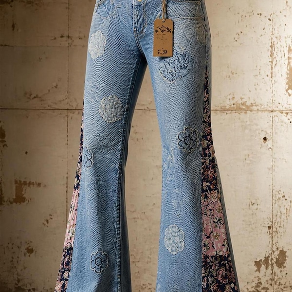 Custom Reworked Jeans - Etsy