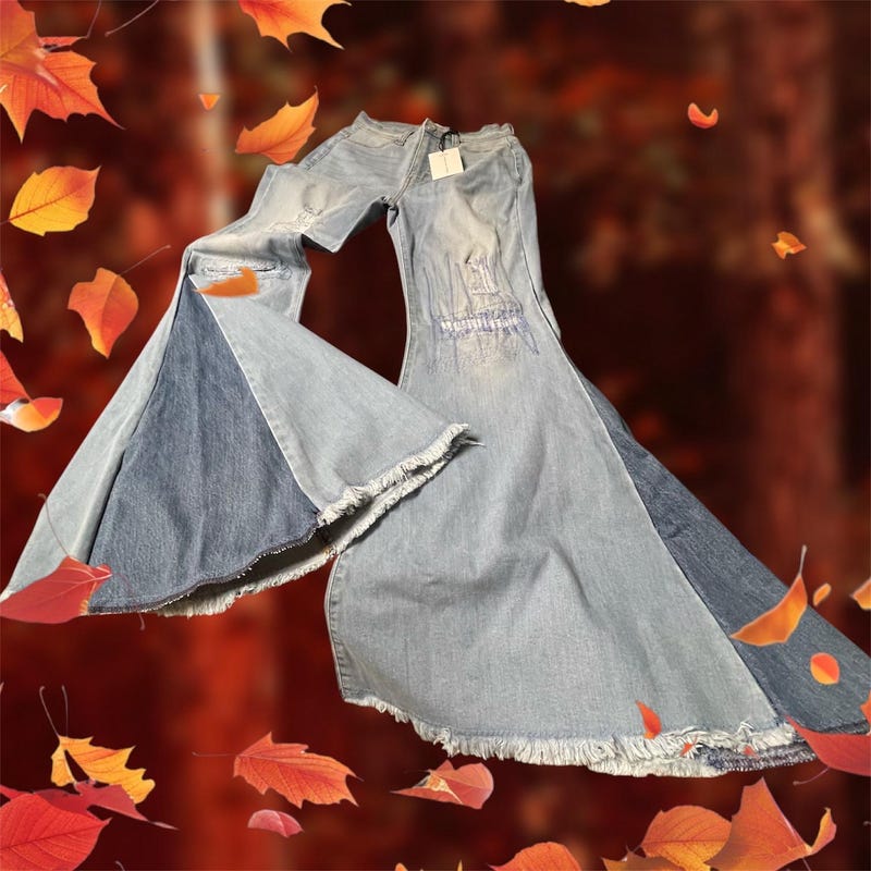 Bell Bottom Jeans - Etsy