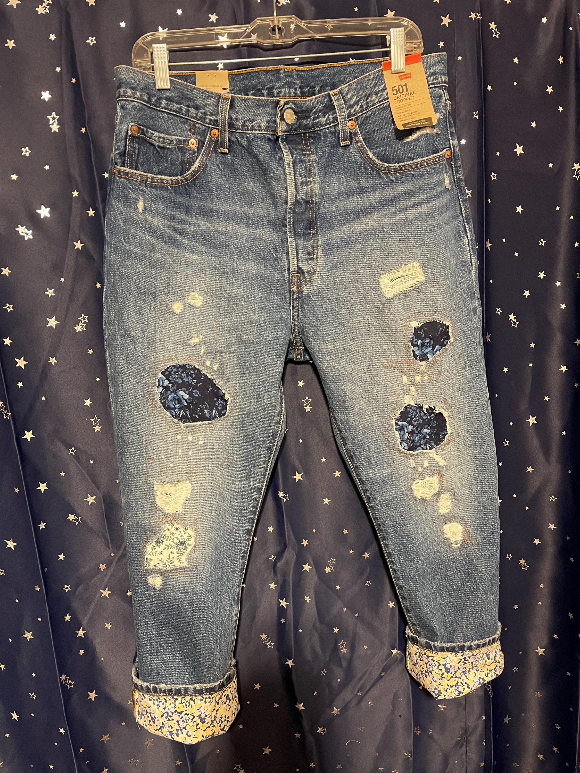Reworked Levi's 501 - Etsy Reworked Levi's 501 - Etsy