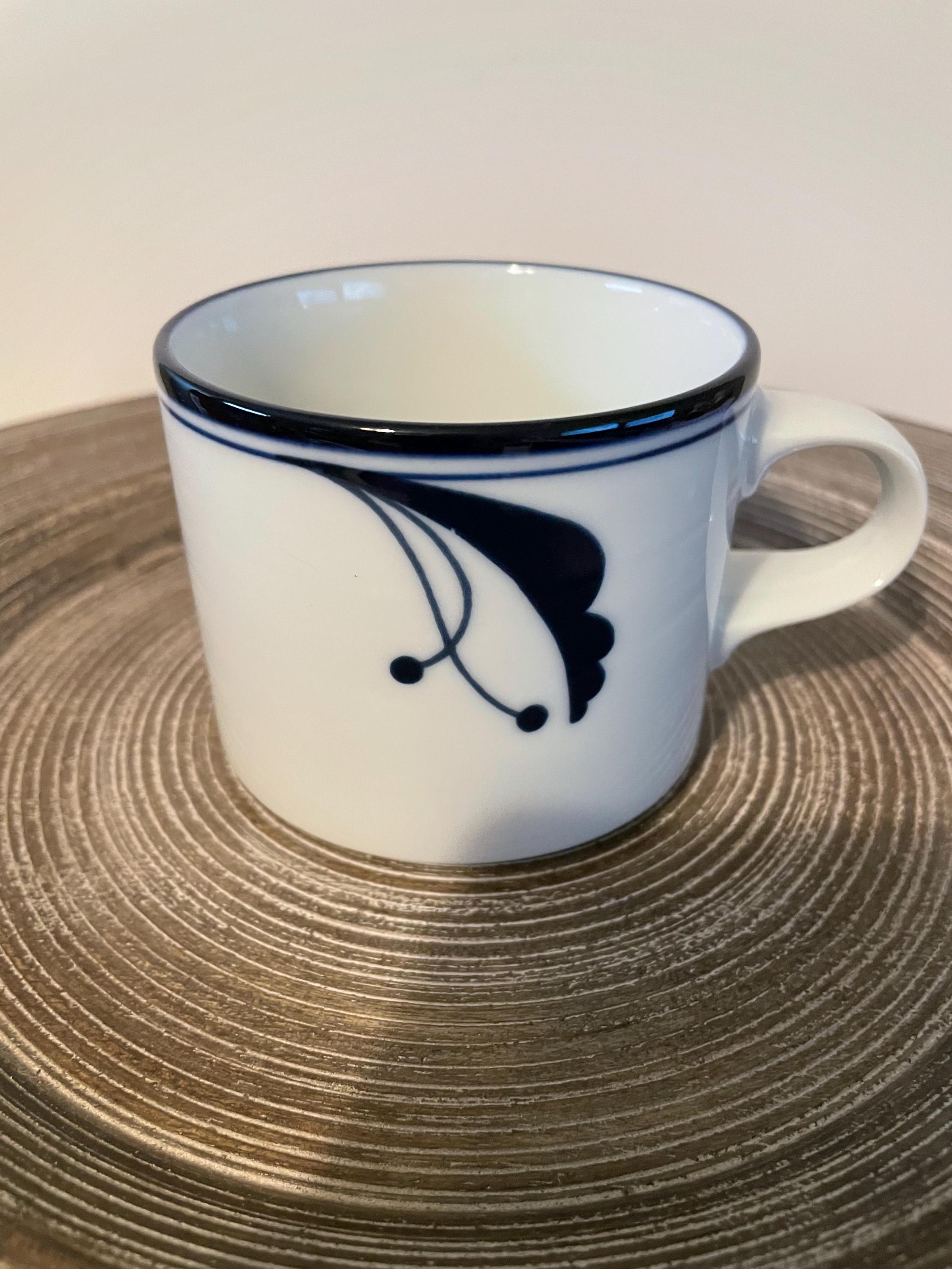 Dansk Flora Bayberry Blue Flat Bottom 8 OZ Cups Set of 4 - Etsy