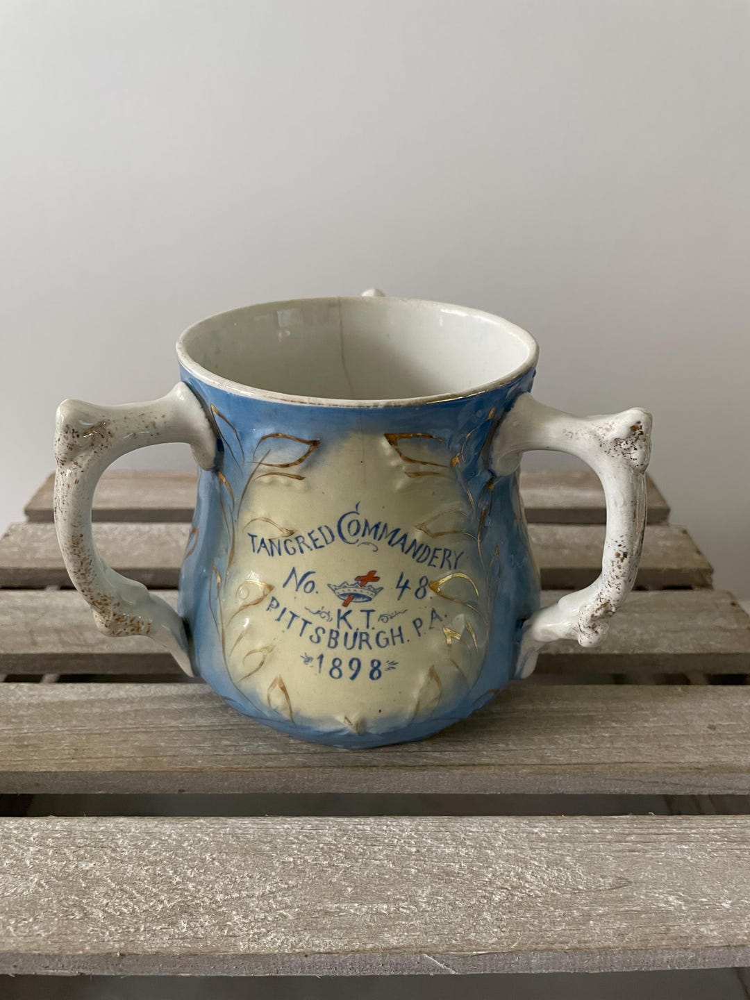 Vintage Tangred Commandery Loving Cup – 1898 Pittsburgh K.T ...