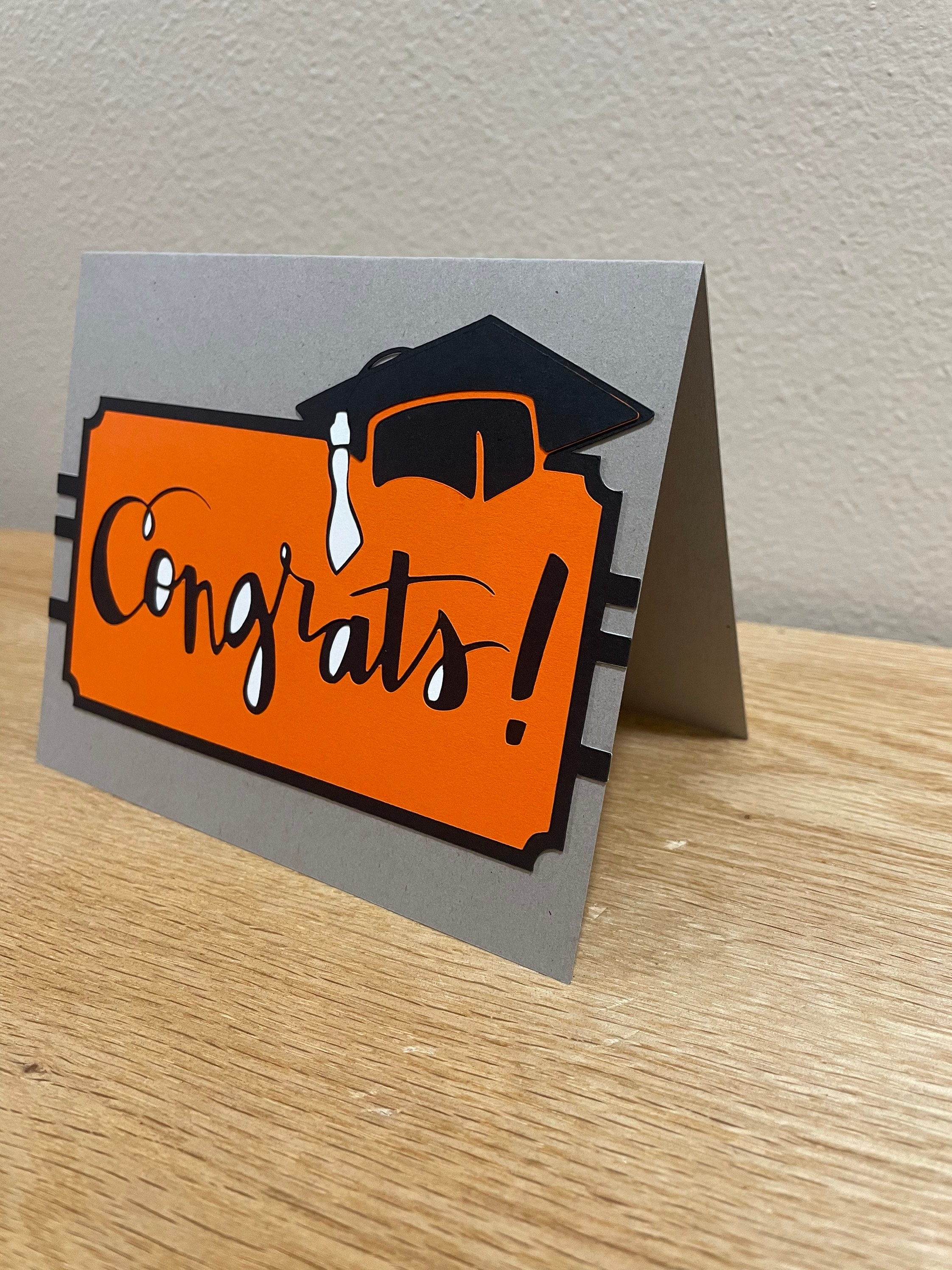 Poppin' | Graduation Card | Papercut | Homemade | 3D Graduation Card ...